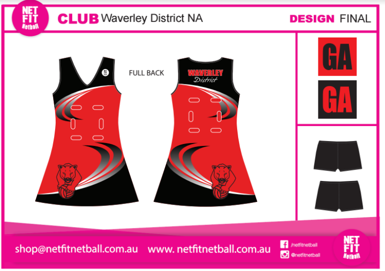 WDNA Playing Dress – Waverley District Netball Association