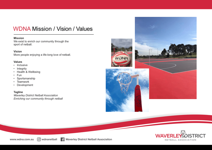 WDNA Strategic plan – Waverley District Netball Association